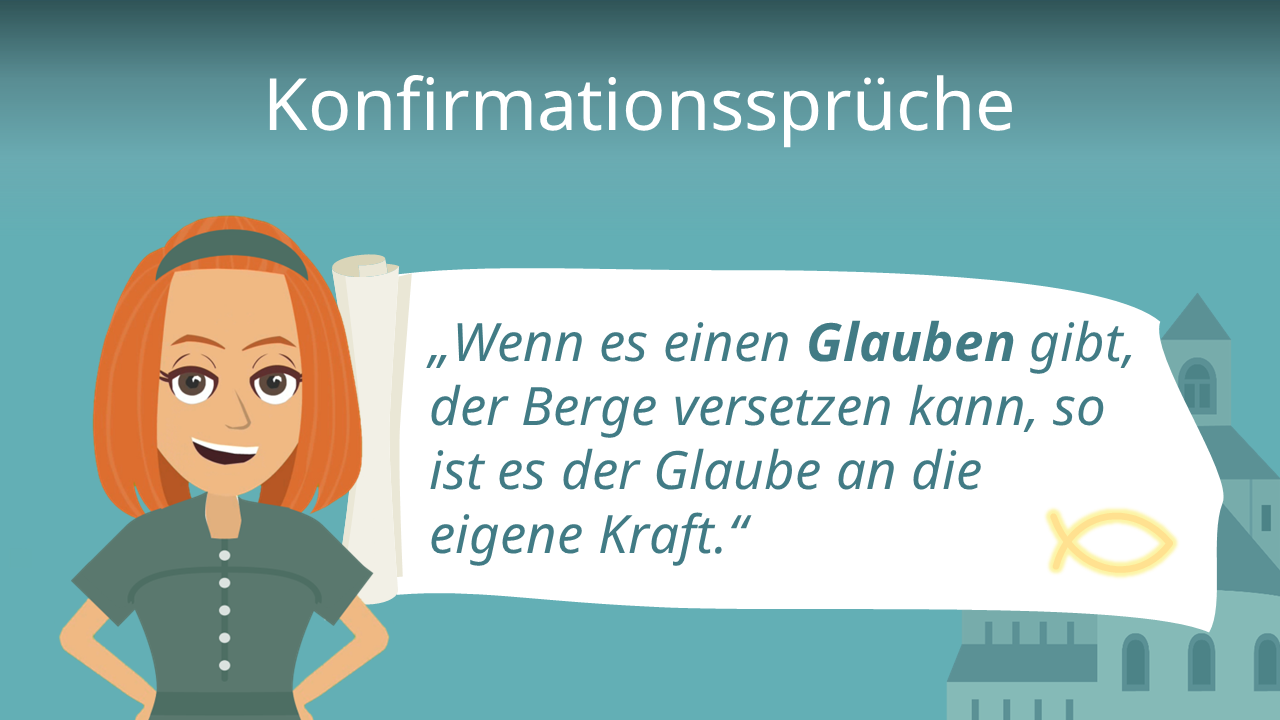 Konfirmationssprüche • 100 besondere Sprüche · [mit Video]