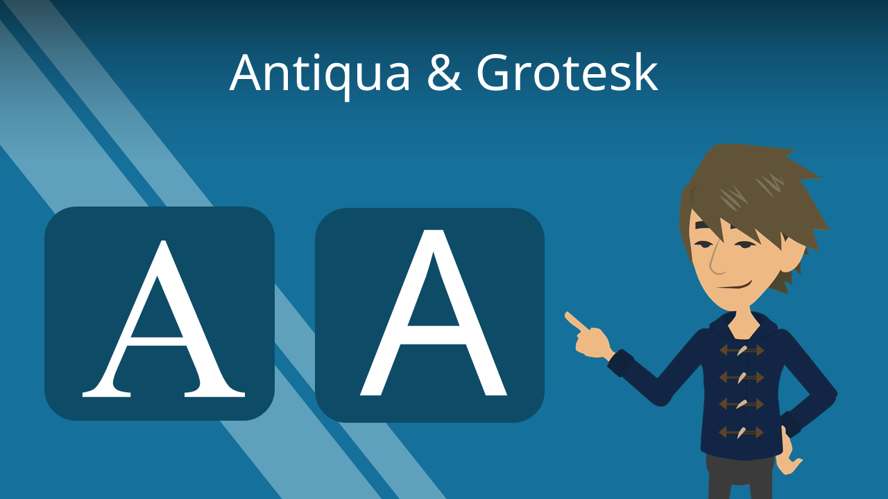 Antiqua und Grotesk · [mit Video]