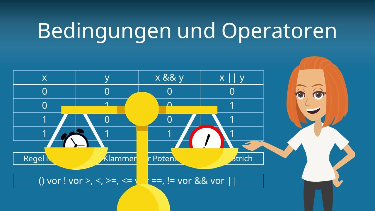 Bedingungen und Operatoren | einfach erklärt · [mit Video]